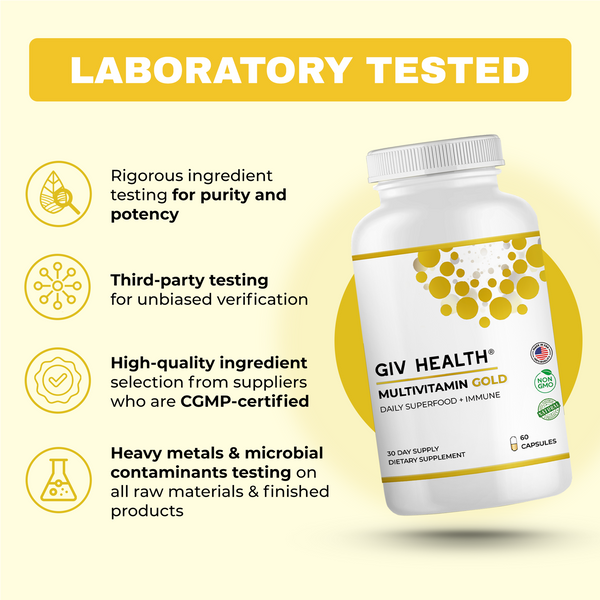Multivitamin Gold- Daily Superfood and Immune Dietary Vitamins for ...